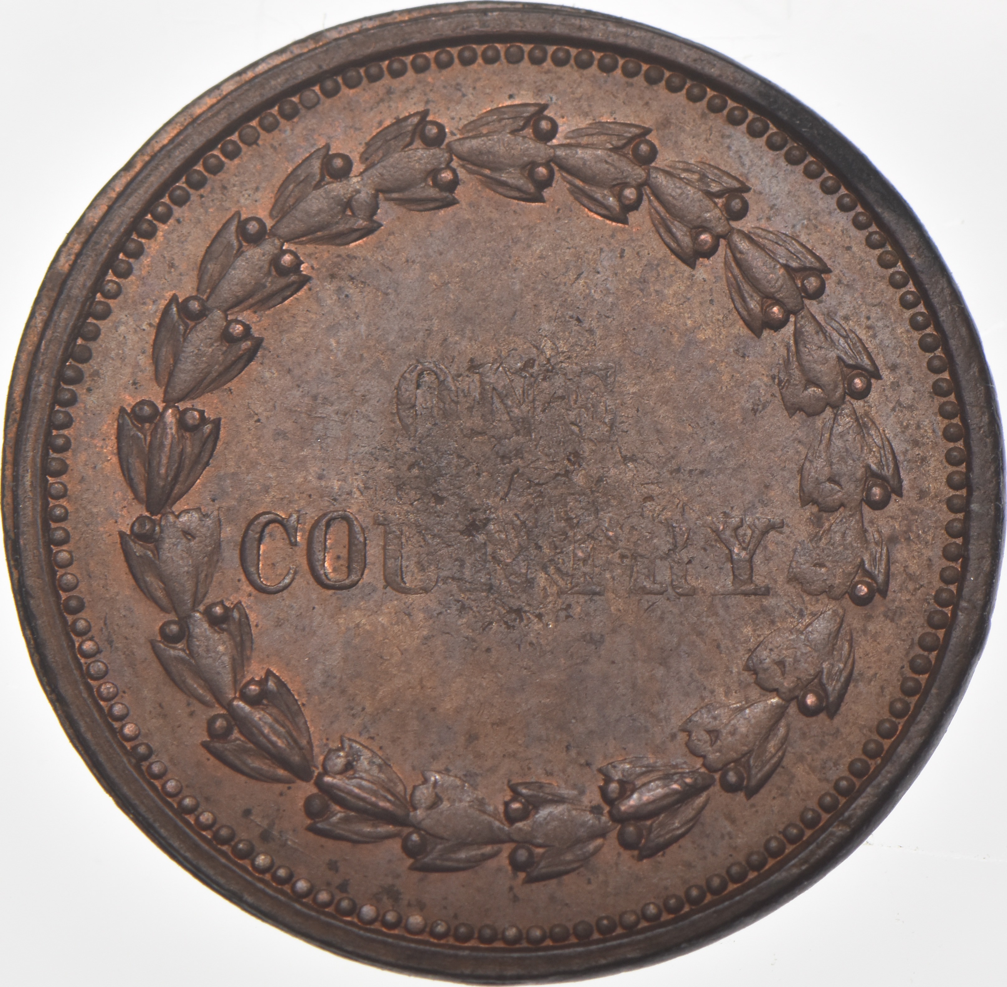 1863 Union & Liberty Civil War Token Off Center | Property Room