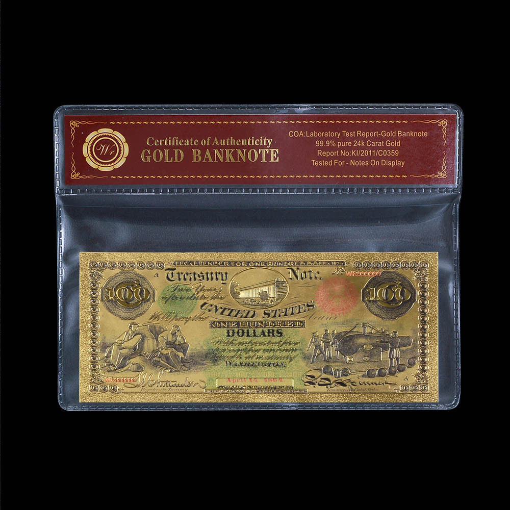1864 - $100.0 US Treasury - Tribute Bank Note | Property Room