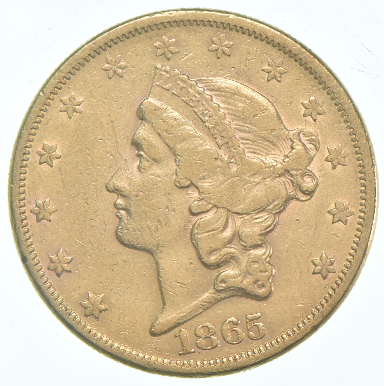 1865 $20 Liberty Head Gold Double Eagle | Property Room