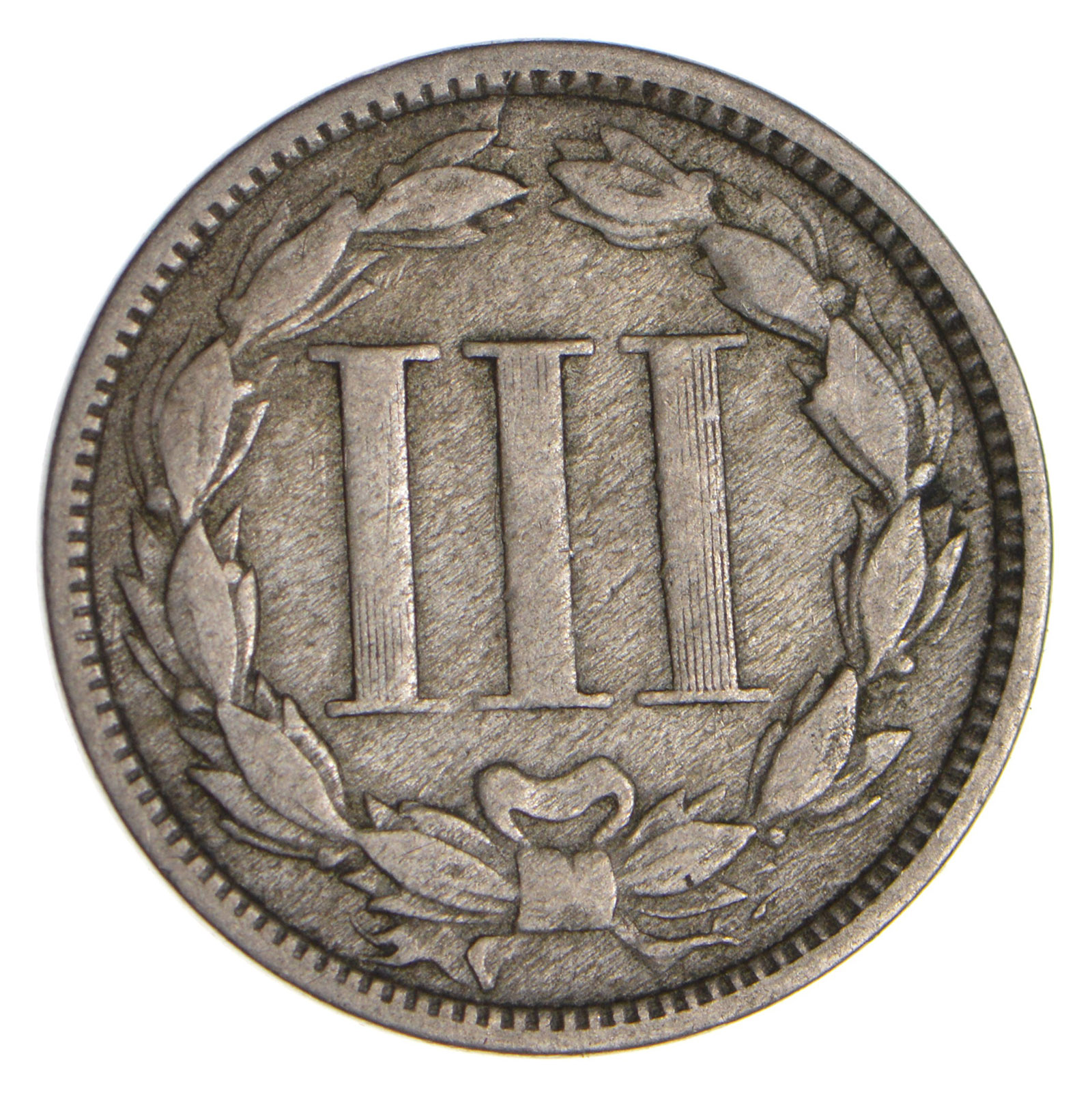 1868 - ***3***THREE***Cent Piece*** - US Type Coin | Property Room