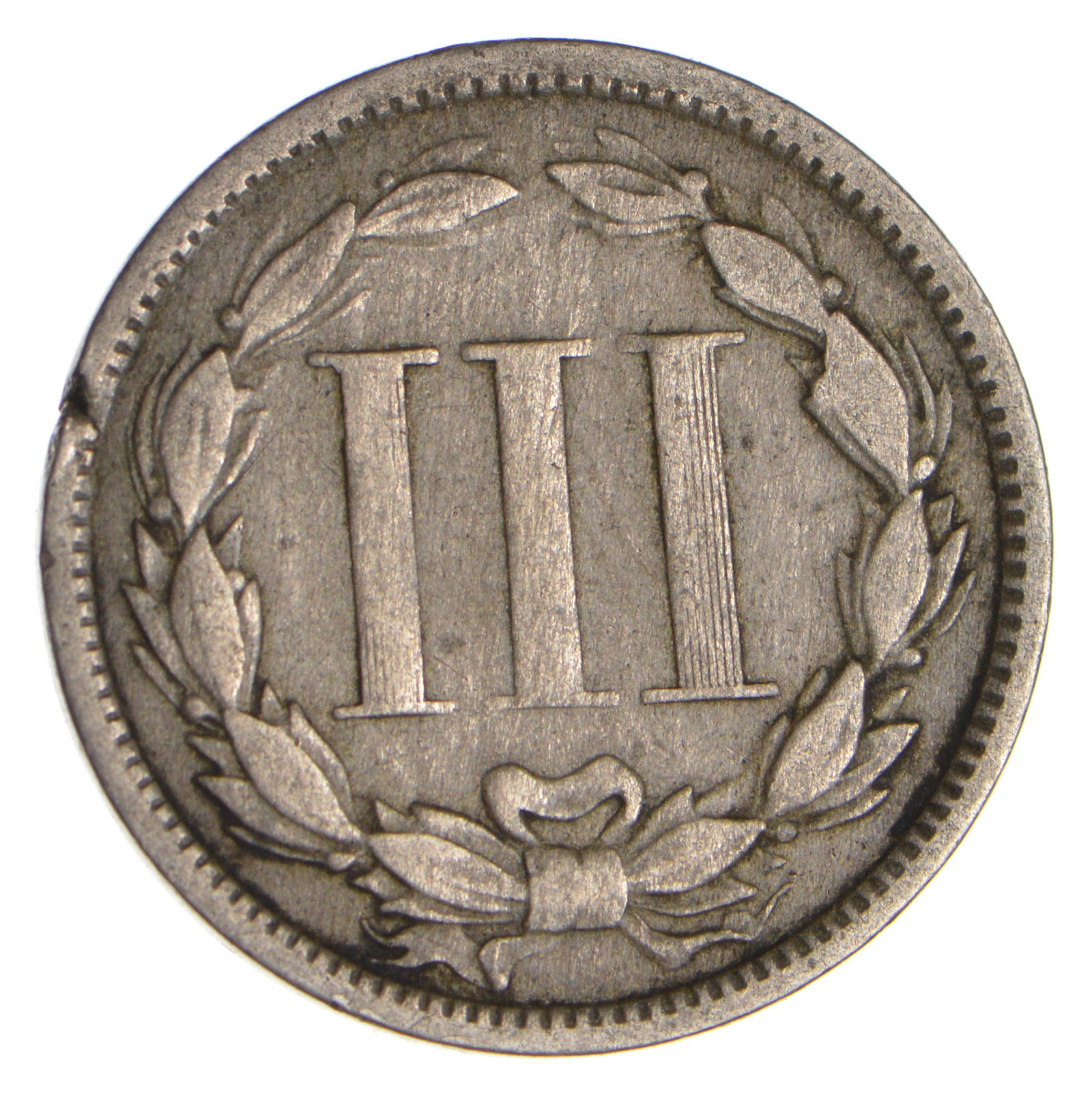 1868 - ***3***THREE***Cent Piece*** - US Type Coin | Property Room