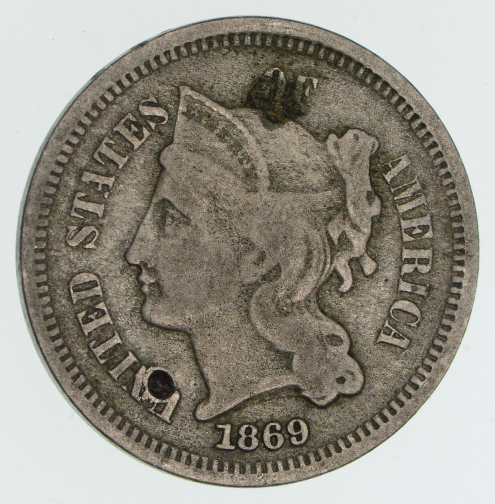 1869 - ***3***THREE***Cent*** - Historic US Type Coin - Better Date ...