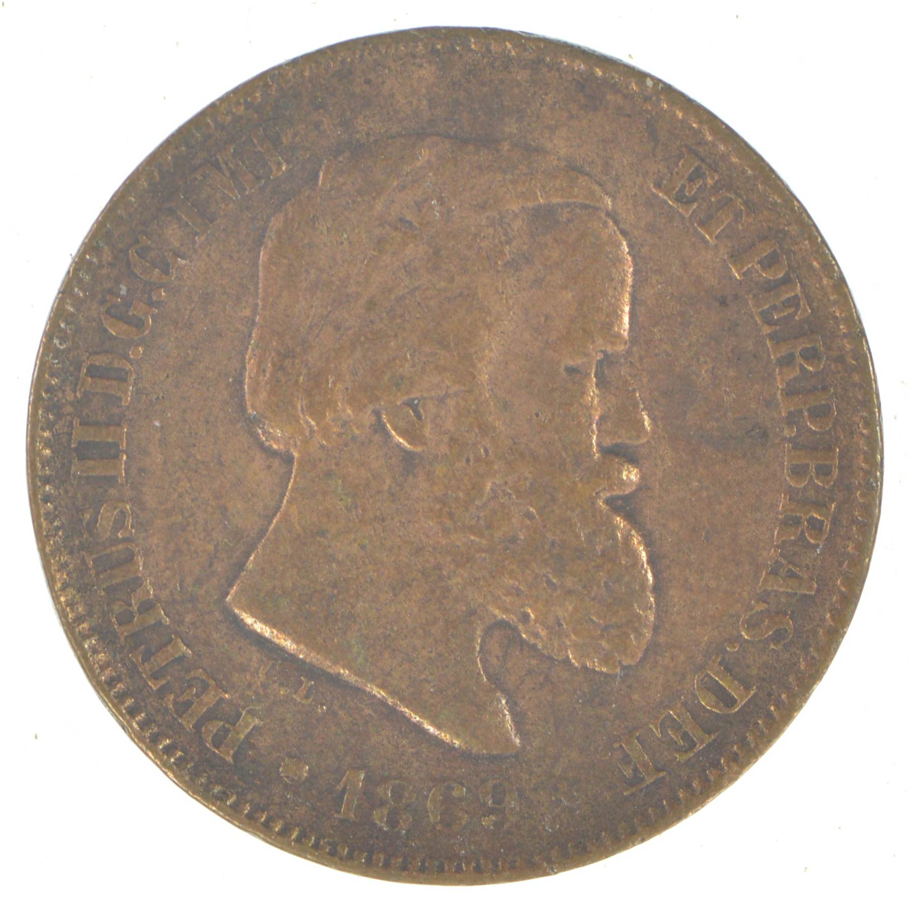 1869 Brazil 10 Reis | Property Room