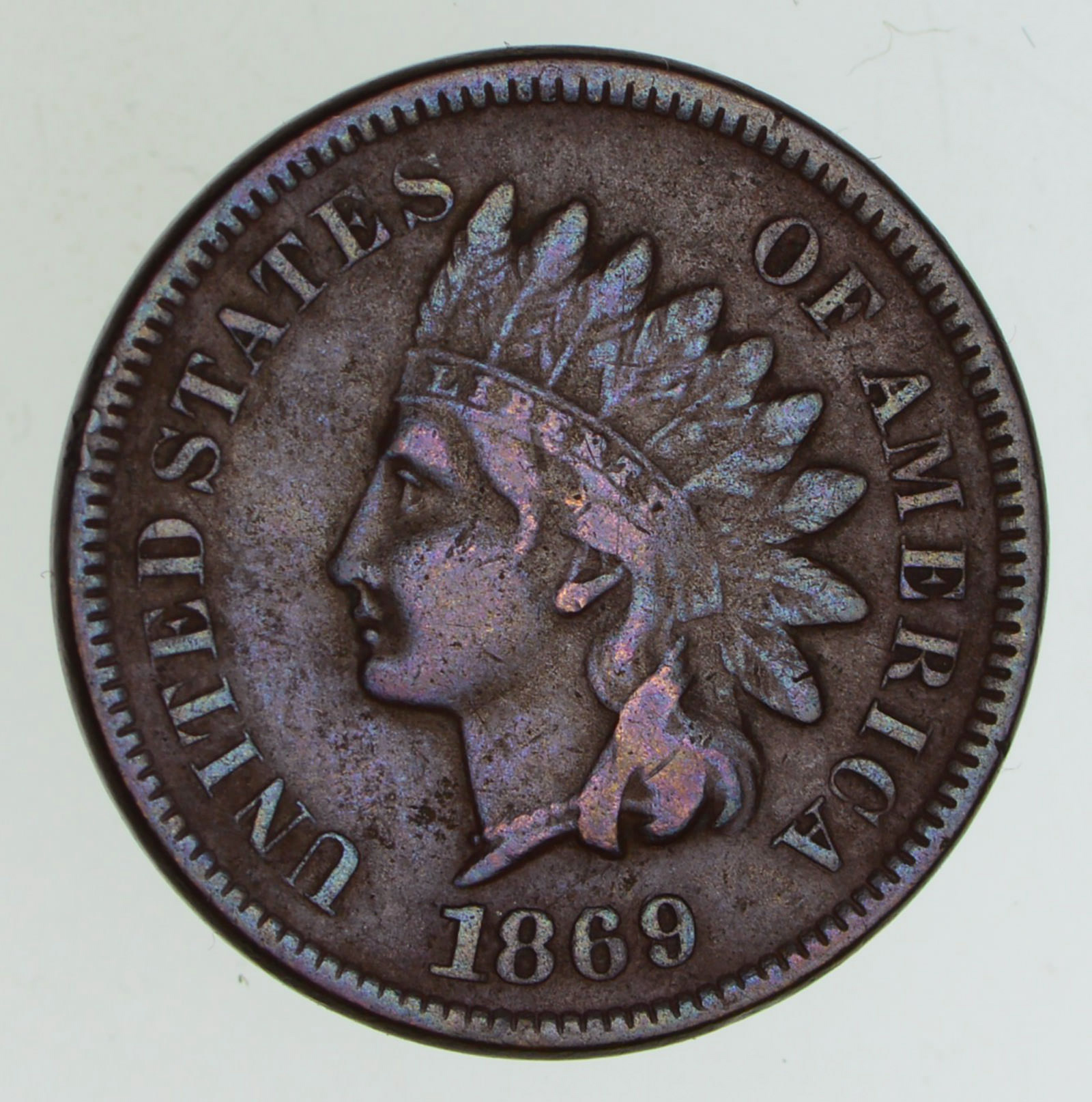 1869/69 Indian Head Cent - Circulated | Property Room