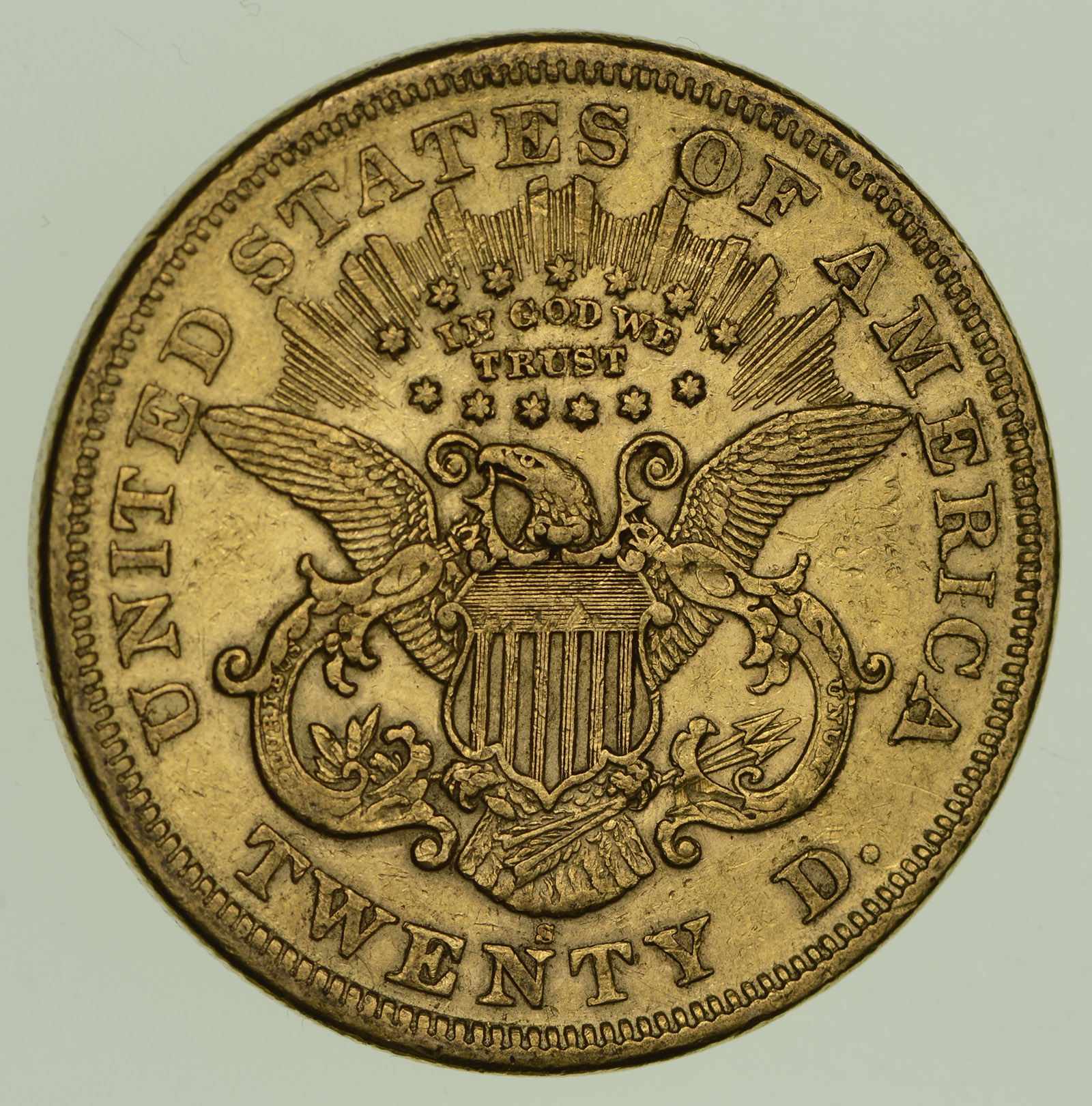 1870-S $20.00 Liberty Head Gold Double Eagle - Circulated | Property Room