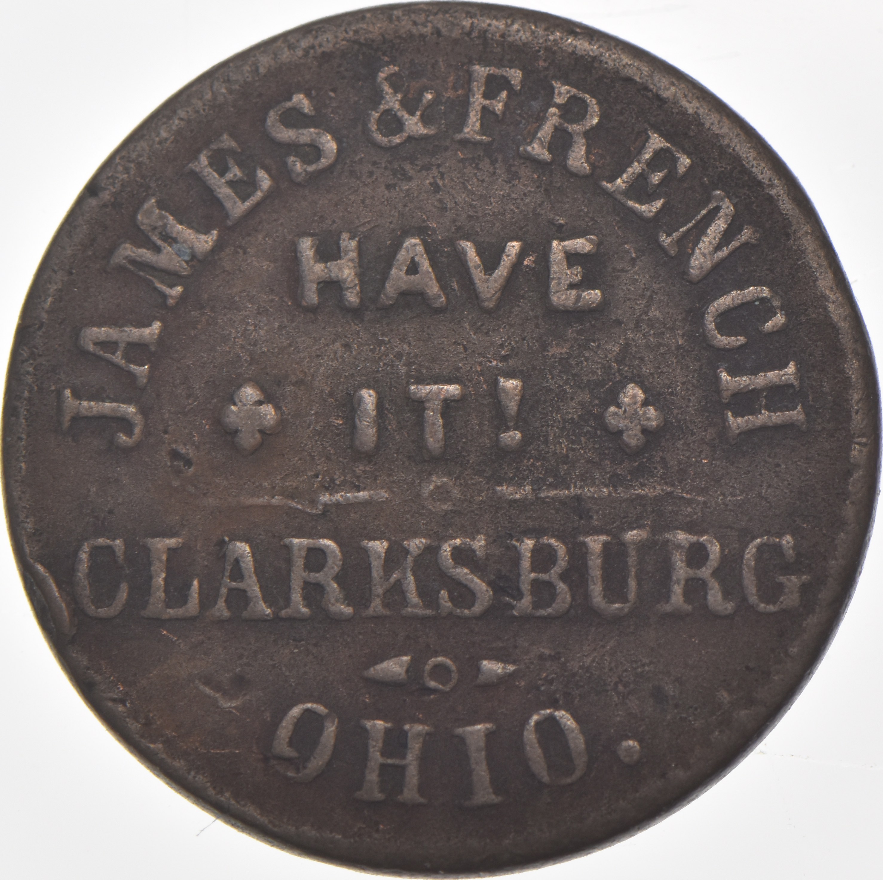 1873 James & French Civil War Token R-6 OH 170B | Property Room