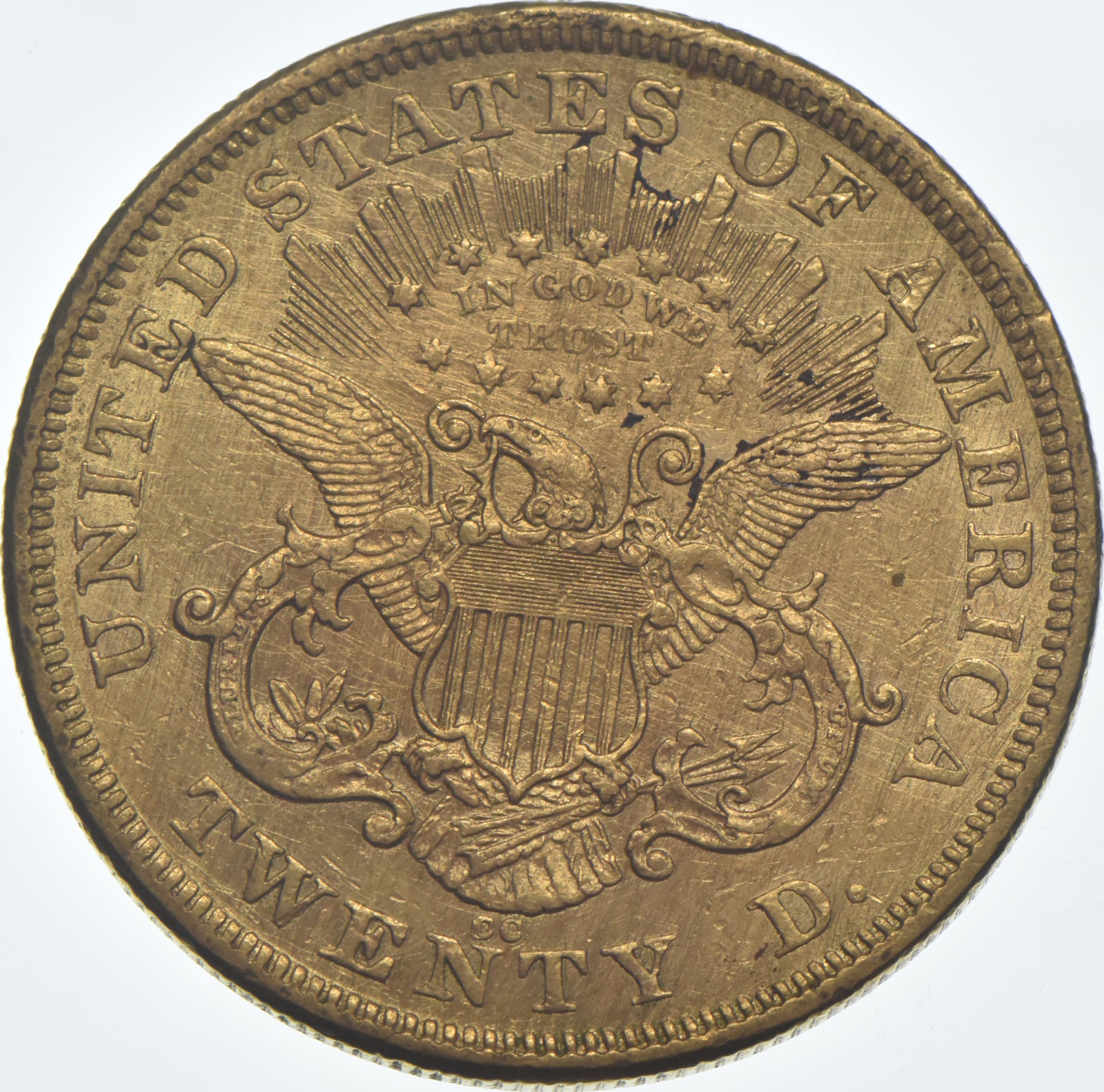 1875-CC $20 Liberty Head Gold Double Eagle | Property Room