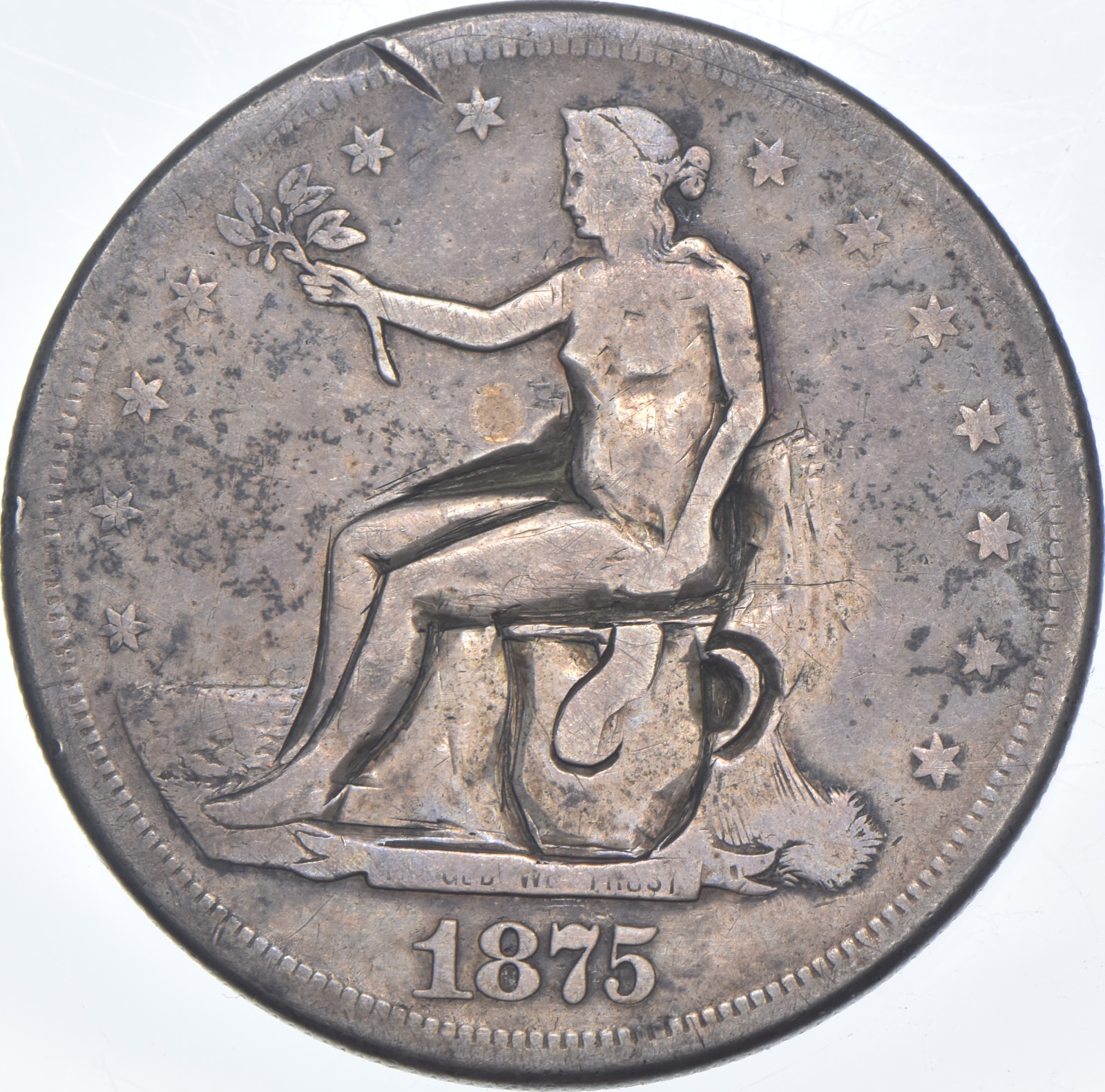 1875-S Seated Liberty Trade Dollar Potty Dollar | Property Room