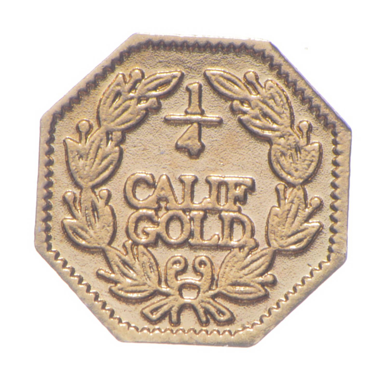 1876 Octagonal California Gold Rush Souvenir Token | Property Room