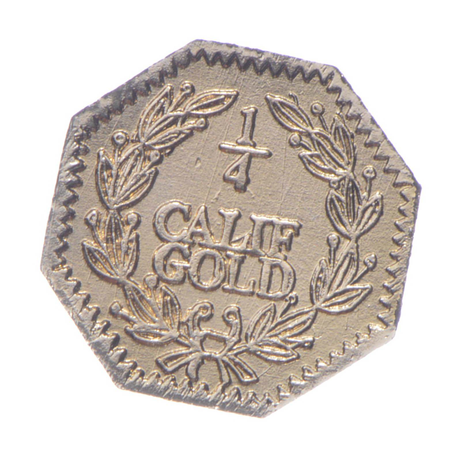 1876 Octagonal California Gold Rush Souvenir Token | Property Room