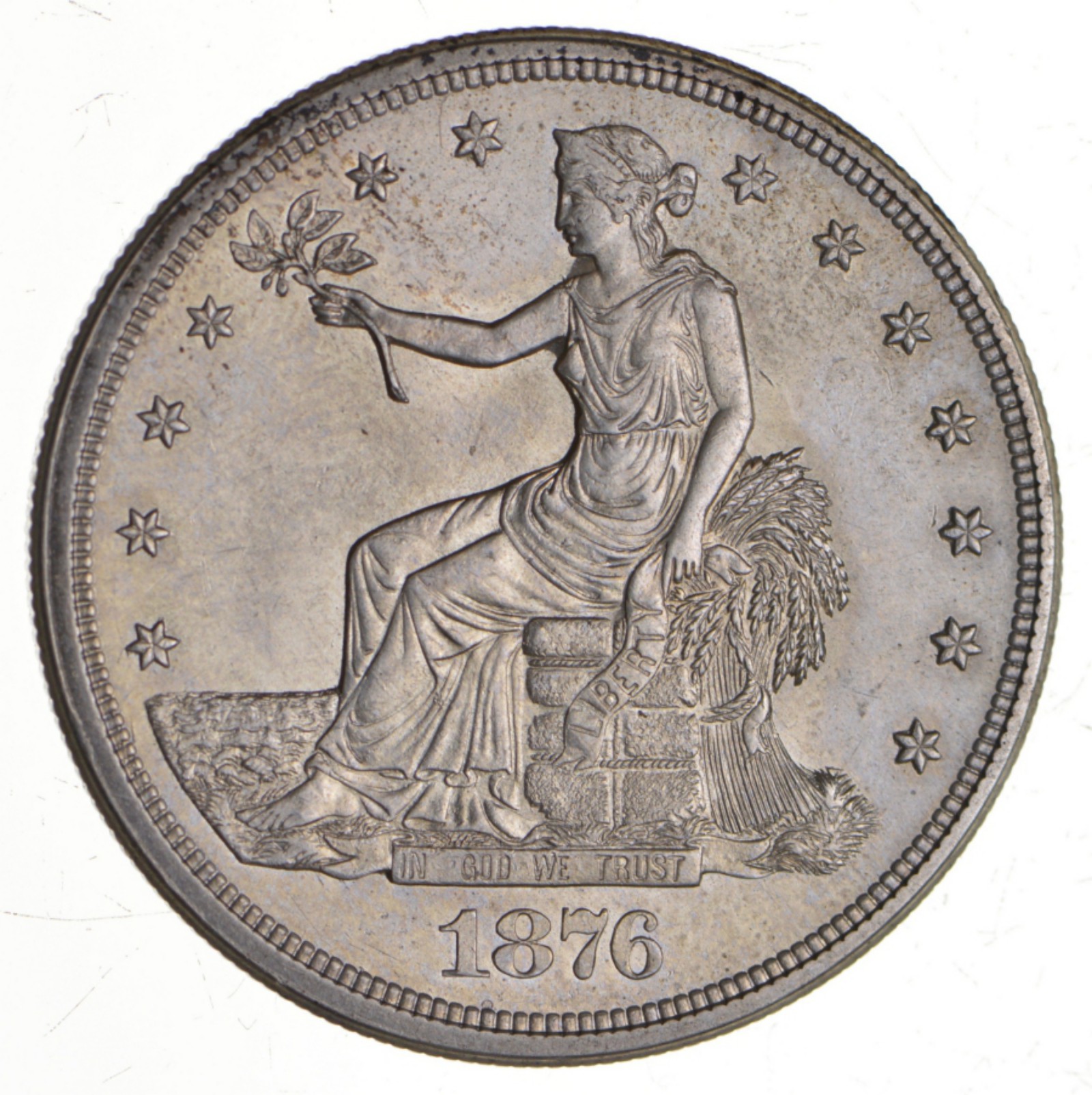 1876-S Seated Liberty Silver Trade Dollar - Choice | Property Room