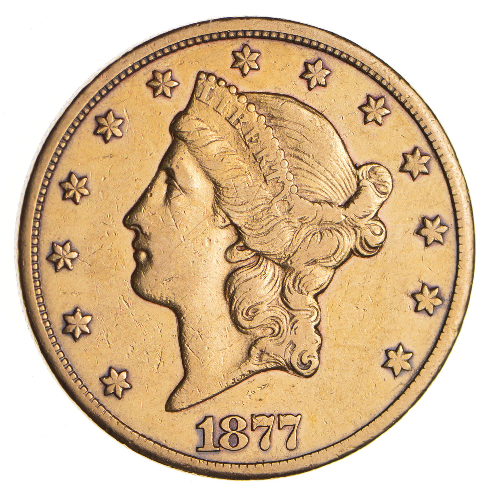 1877-CC $20 Liberty Head Gold Double Eagle | Property Room