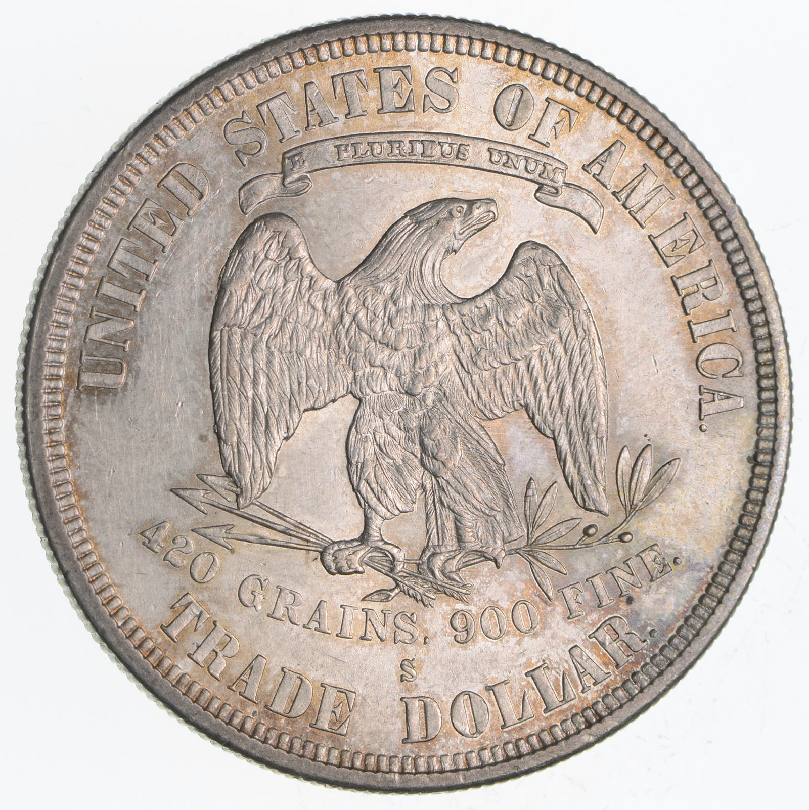 1877-S Seated Liberty Silver Trade Dollar- UNCIRCULATED | Property Room