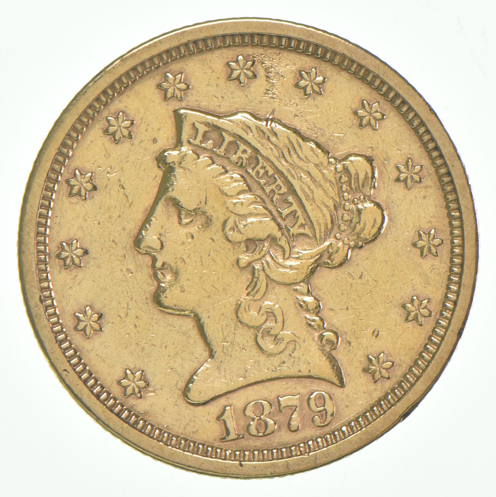 1879-S $2.50 Liberty Head Gold Quarter Eagle | Property Room