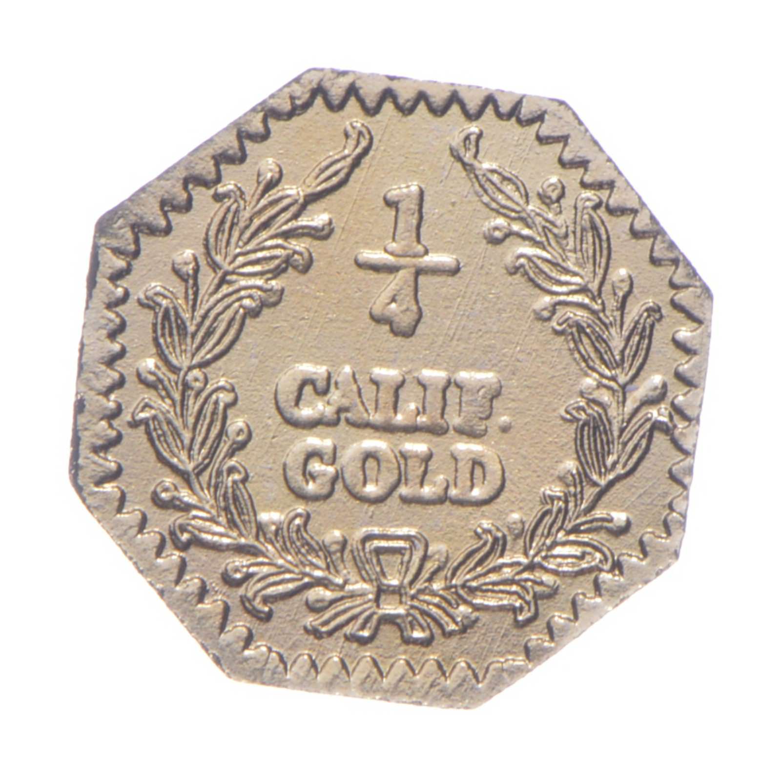 1881 Octagonal California Gold Rush Souvenir Token | Property Room
