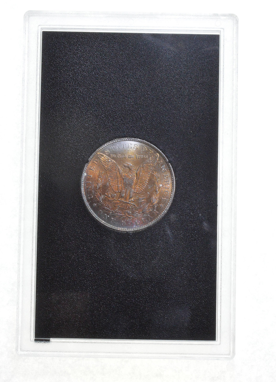 1882-CC Morgan Silver Dollar GSA Rainbow Toned | Property Room