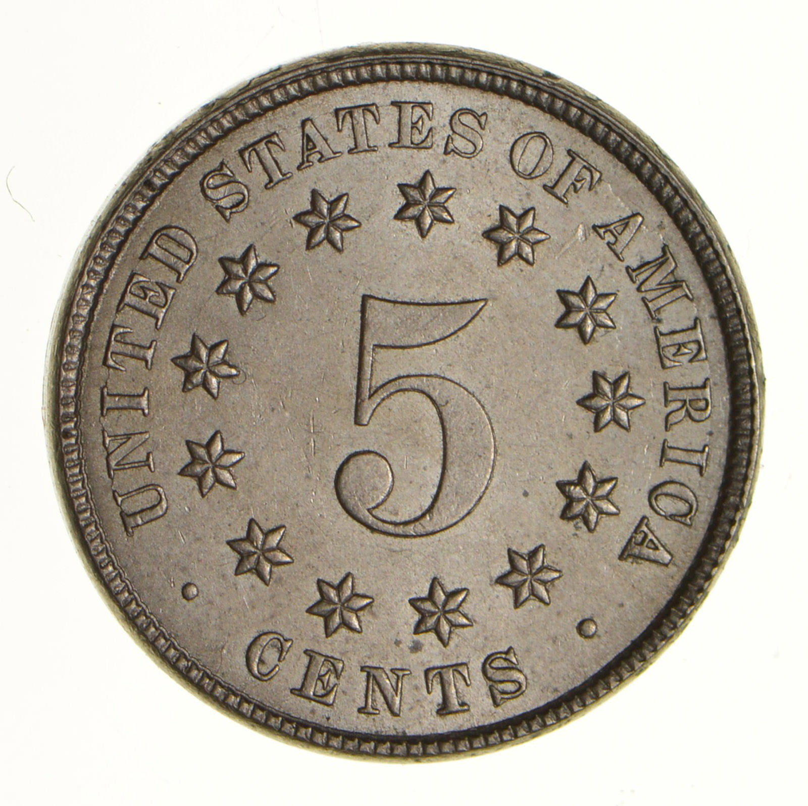 1883 Shield Nickel - Without Rays - Choice - *Condition: Filed Rims ...