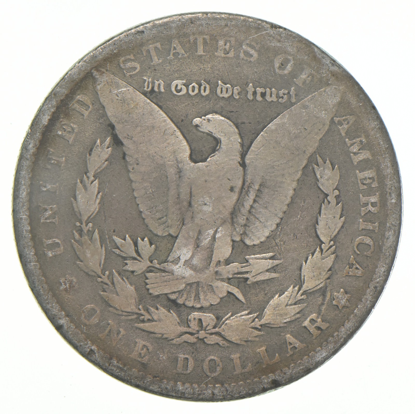 1886 Morgan Silver Dollar US Navy Counterstamp Anchor WWII Ceremony ...