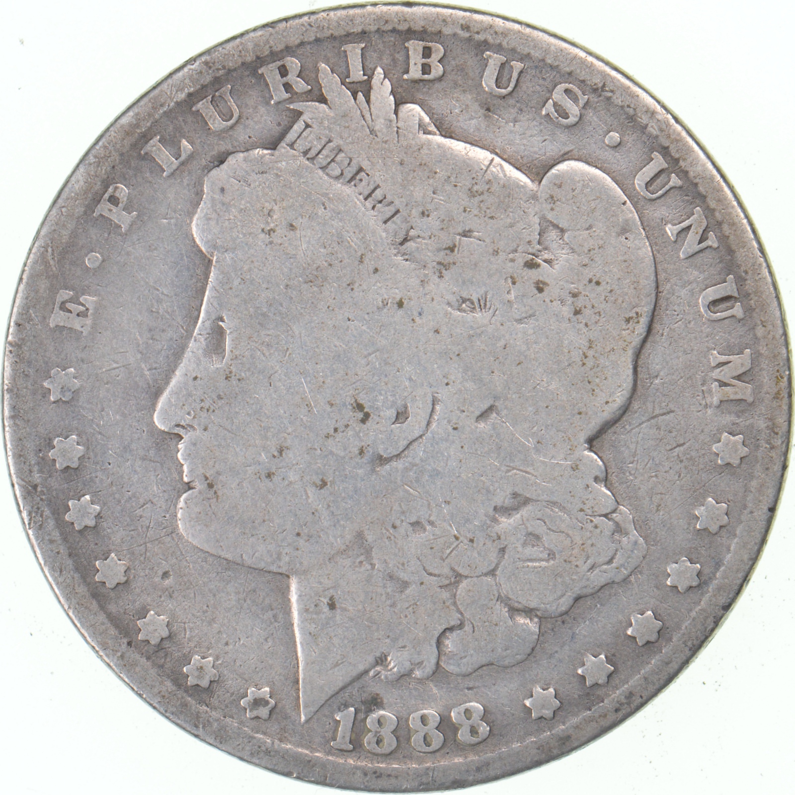 1888-O HOT LIPS Vam 4 Morgan Silver Dollar - TOUGH Variety | Property Room