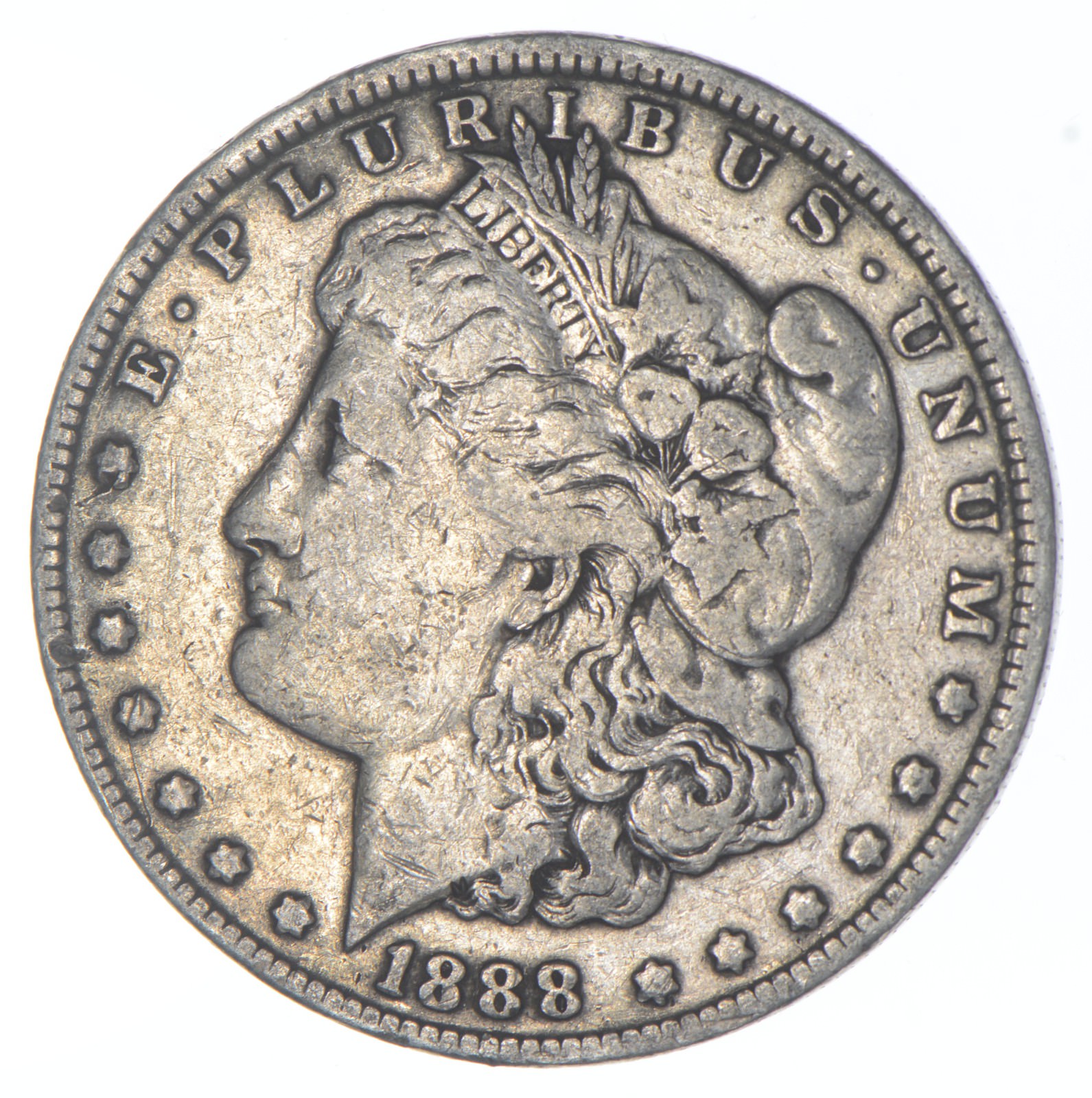 1888-O HOT LIPS Vam 4 Morgan Silver Dollar - TOUGH Variety | Property Room