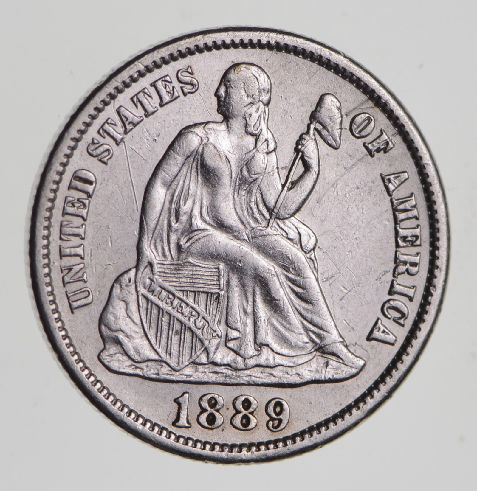 1889-S Seated Liberty Dime - Near Uncirculated | Property Room