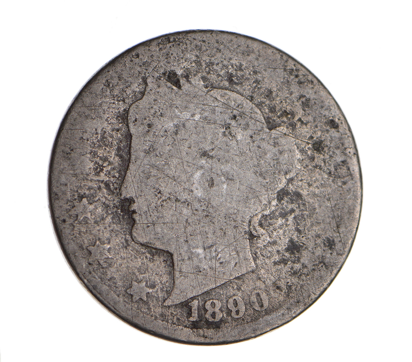 1890 Liberty V Nickel - Better Date - Check Red Book! | Property Room