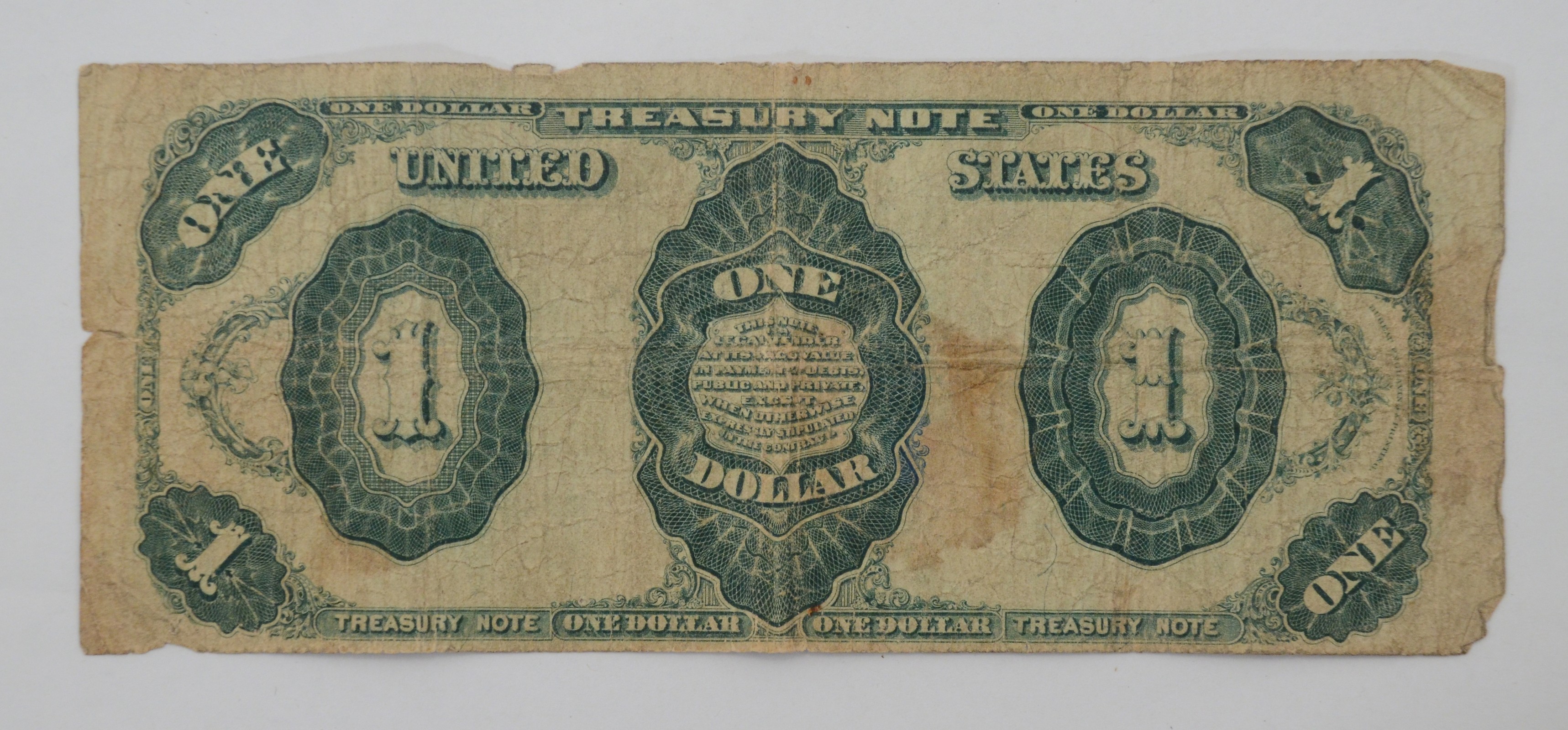 1891 One Dollar Treasury Note FR#351 - Very Rare | Property Room