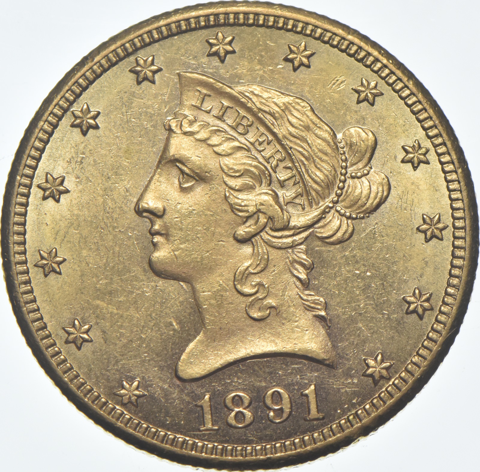 1891-CC $10 Liberty Head Gold Eagle | Property Room