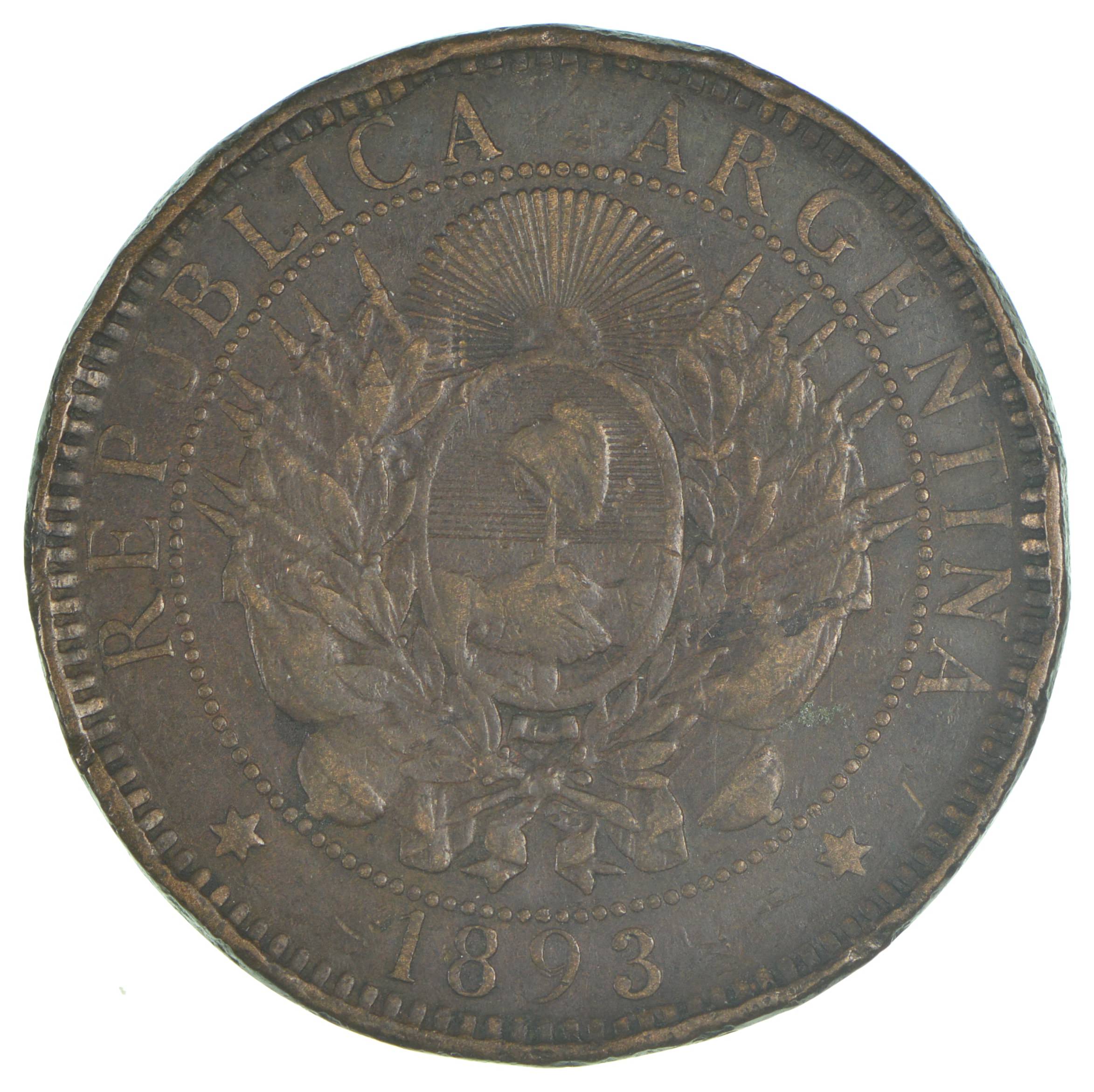 1893 Argentina 2 Centavos | Property Room