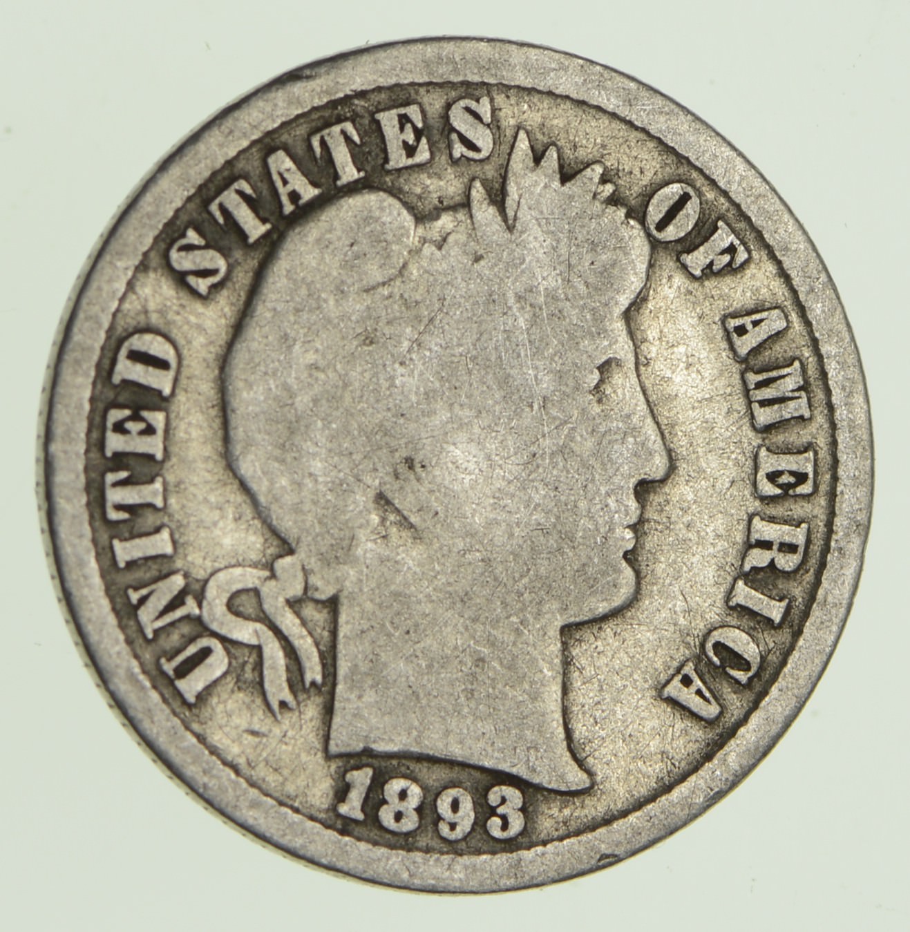 1893 Barber Liberty 90% Silver United States Dime | Property Room