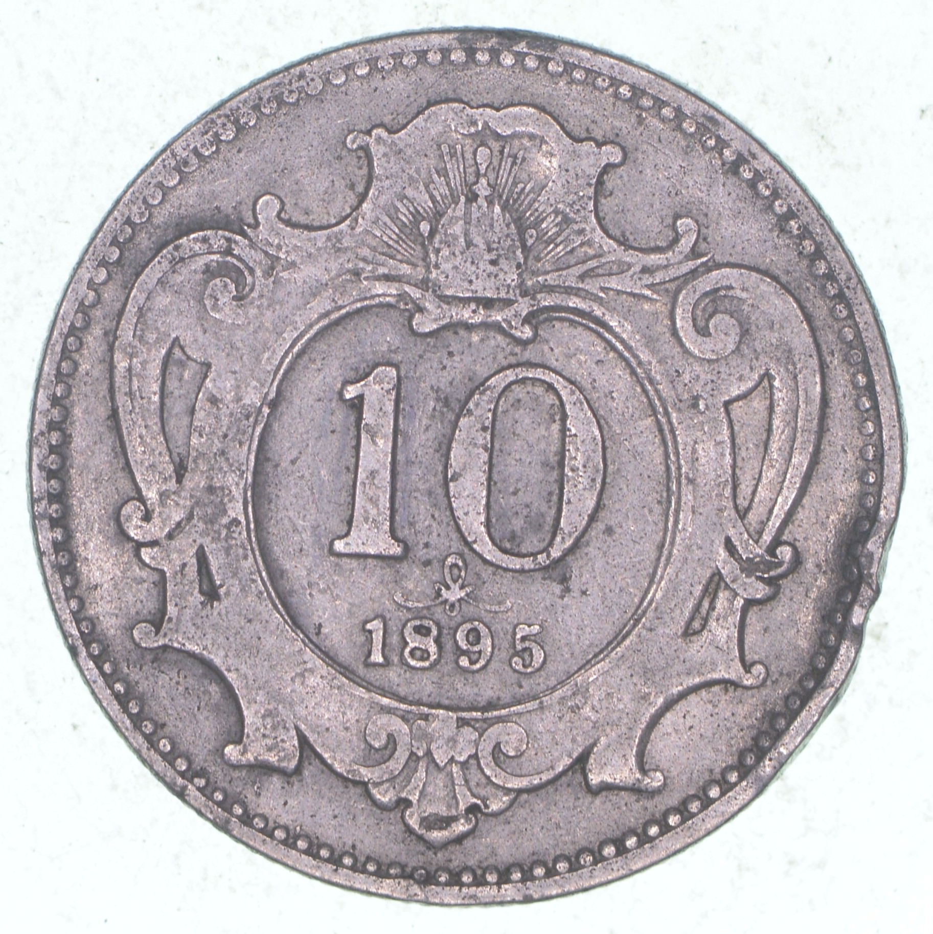 1895 Austria-Habsburg 10 Heller | Property Room