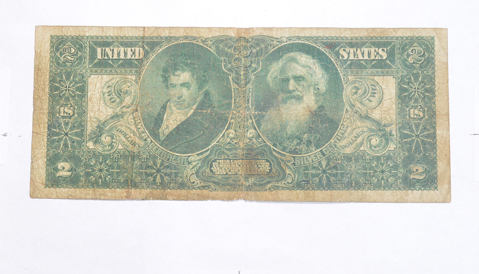 1896 $2.00 United States Silver Dollar - Large Note | Property Room