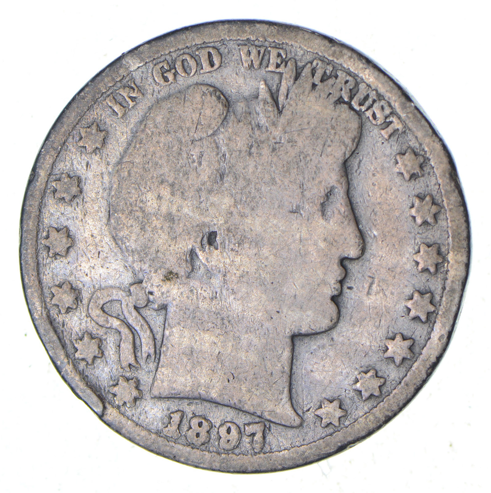 1897-O Barber Head Silver Half Dollar - Circulated | Property Room
