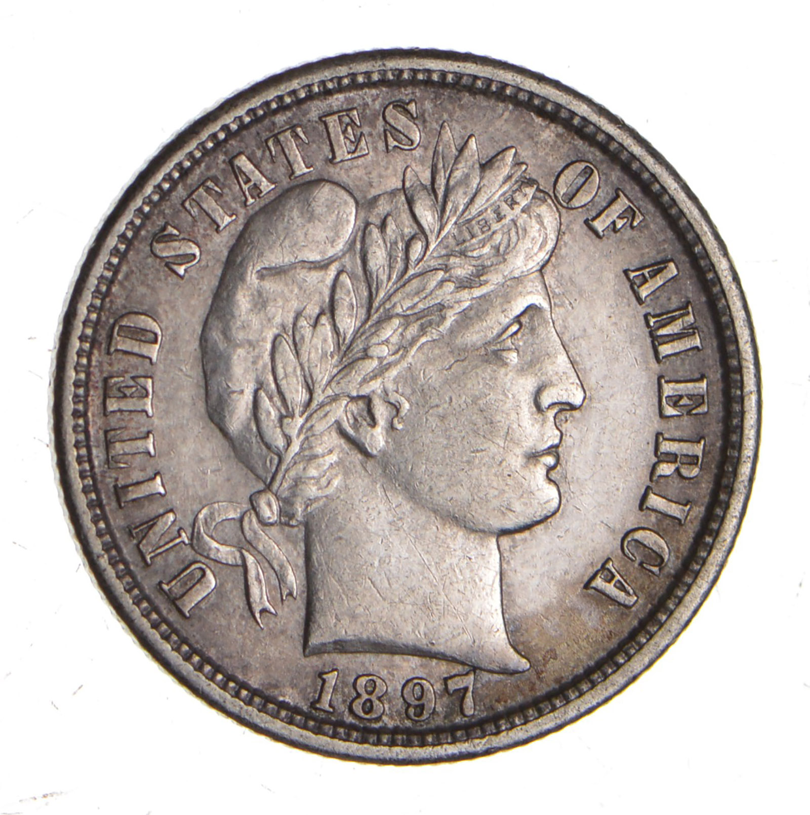 1897-S Barber Dime - Near Uncirculated | Property Room