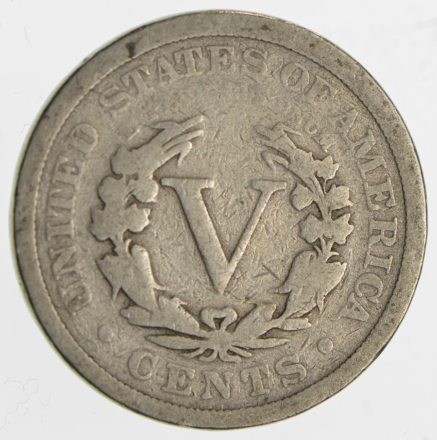 1899 Liberty Head V Nickel - Circulated Condition - Over 110 Years Old ...