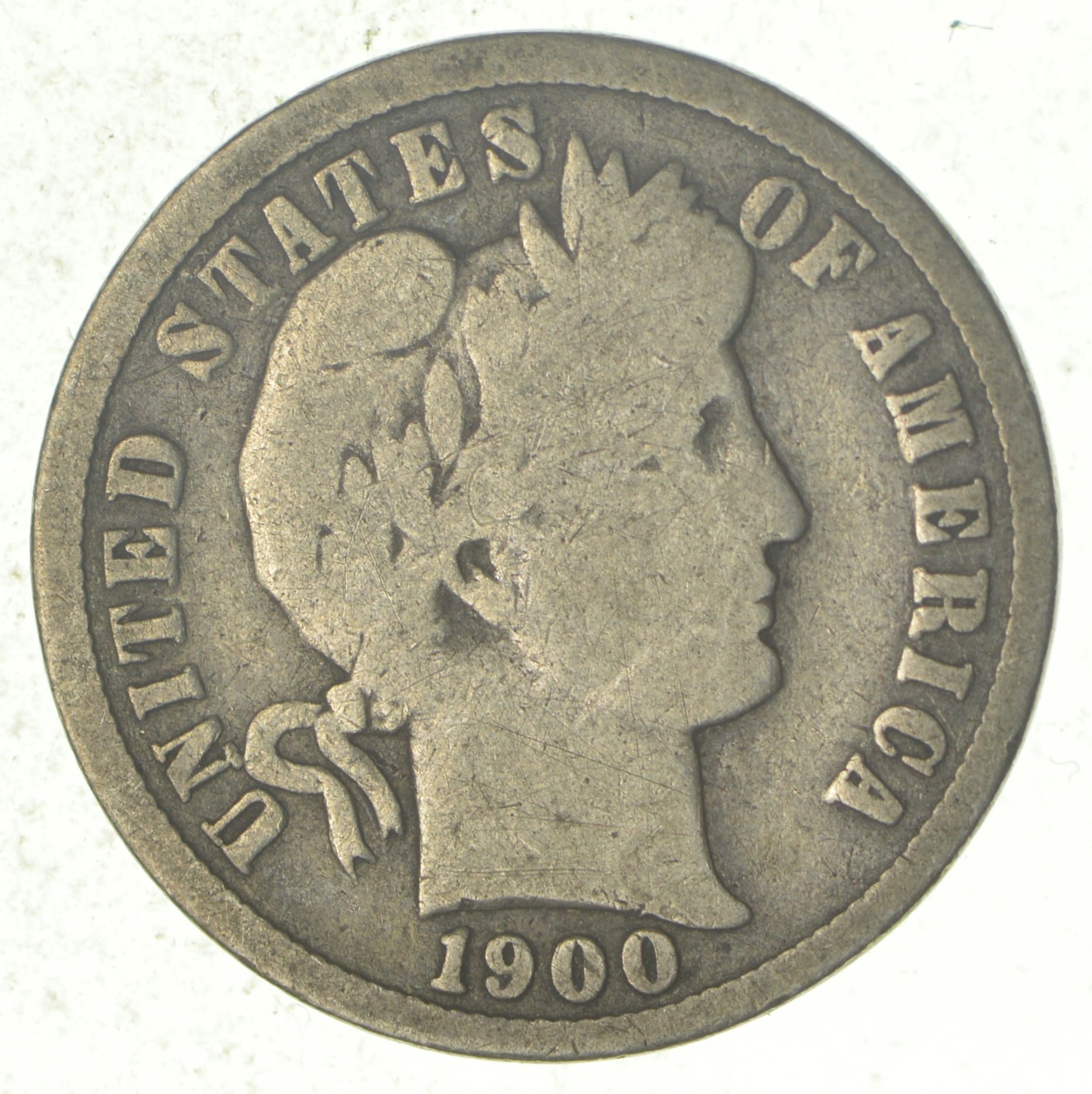 1900 Barber Liberty 90% Silver United States Dime | Property Room