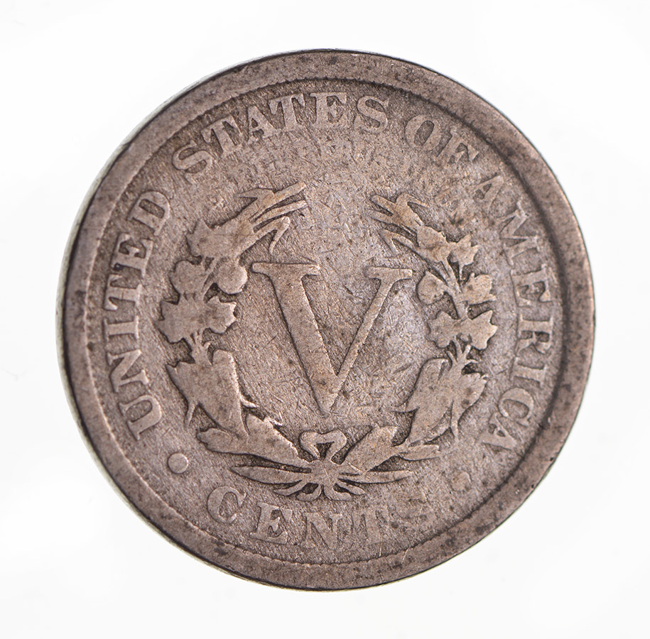 1900 Liberty Head V Nickel - Circulated Condition - Over 110 Years Old ...