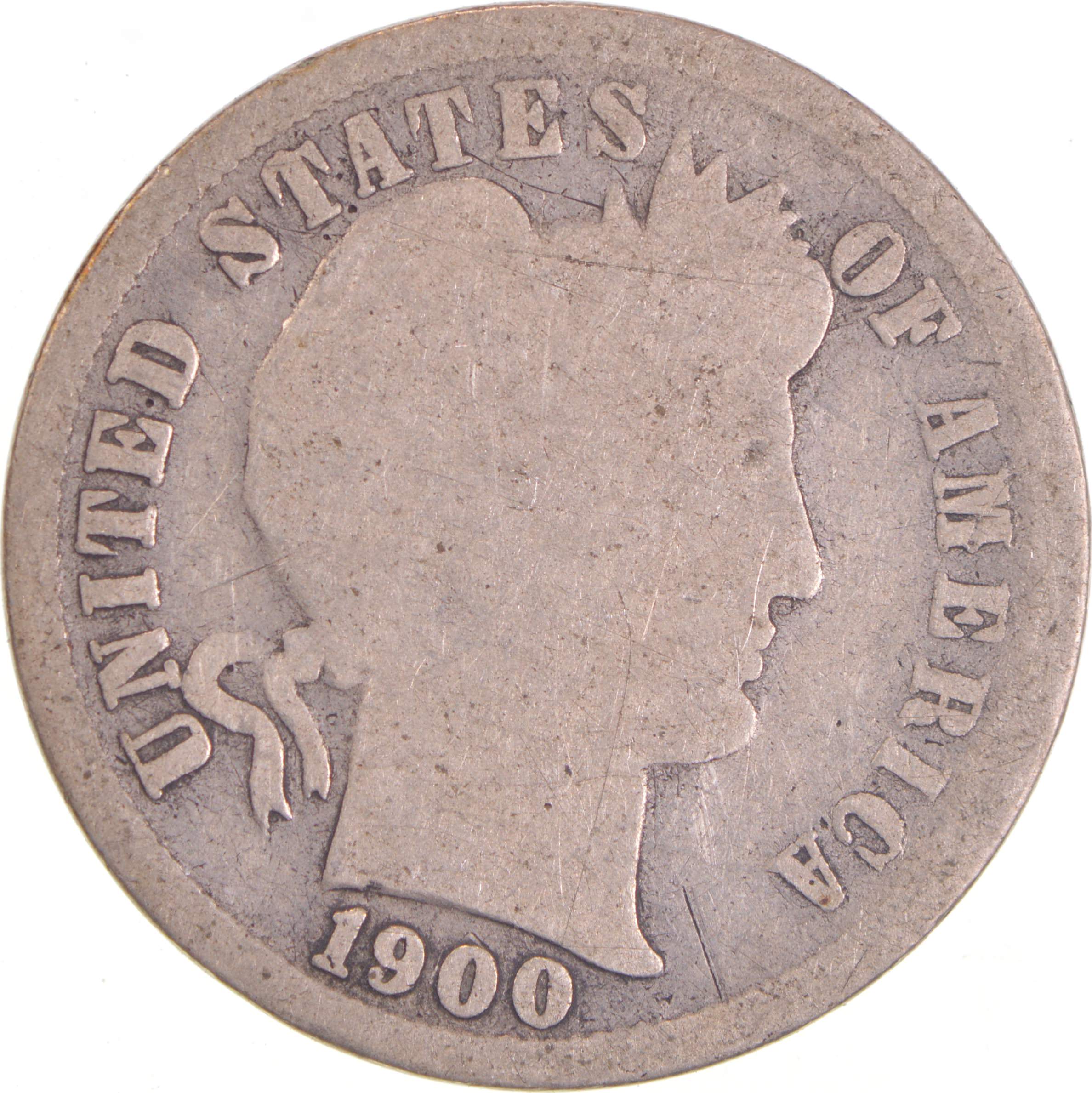 1900-S Barber Liberty 90% Silver United States Dime | Property Room