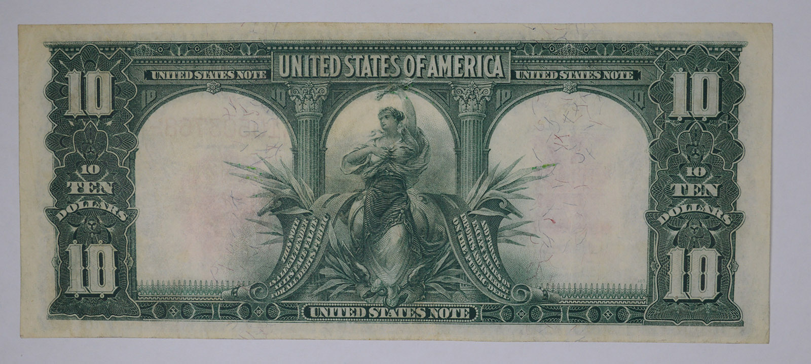 1901 $10 Bison Legal Tender Large Size Note | Property Room