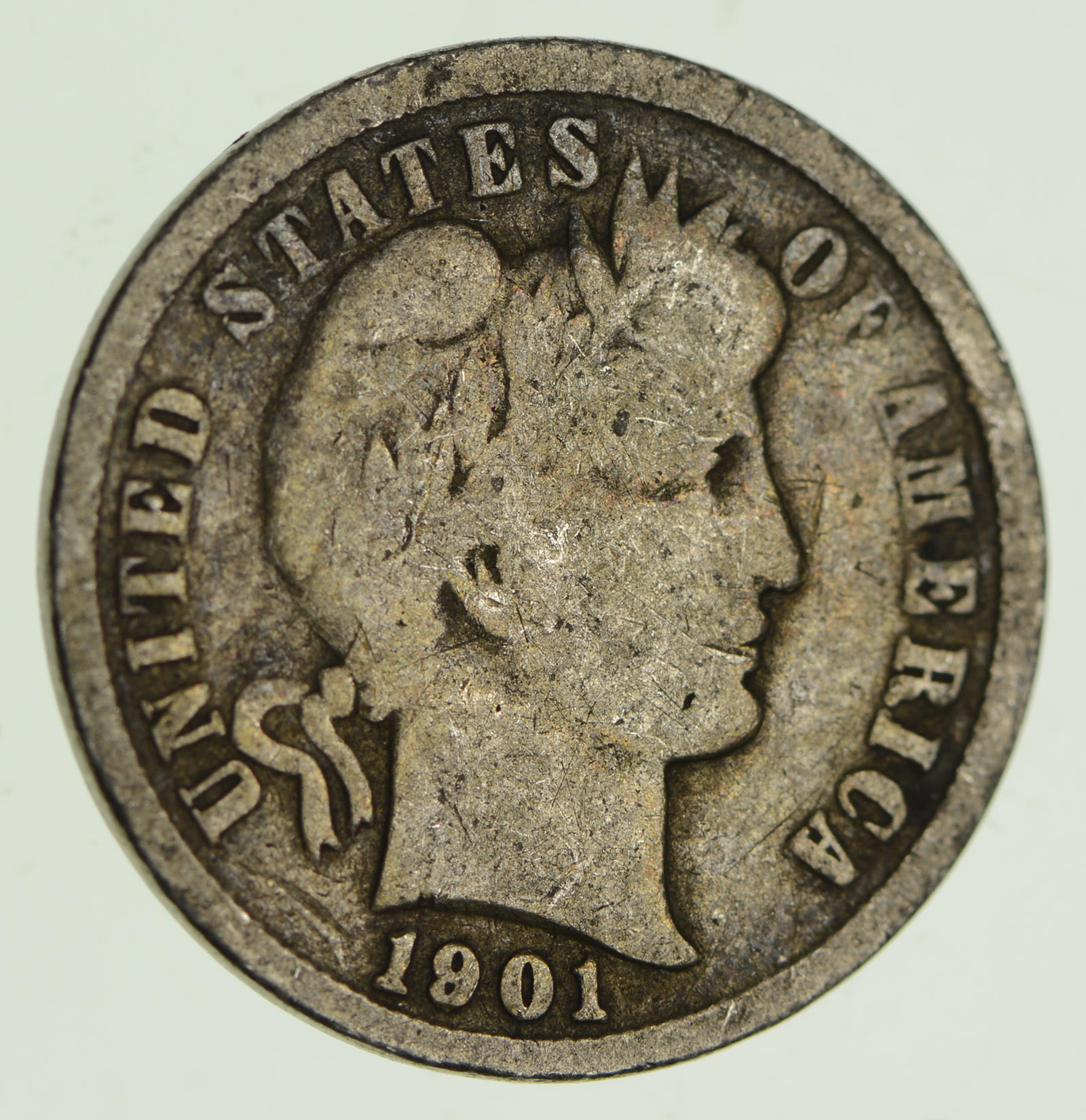 1901 Barber Liberty 90% Silver United States Dime | Property Room