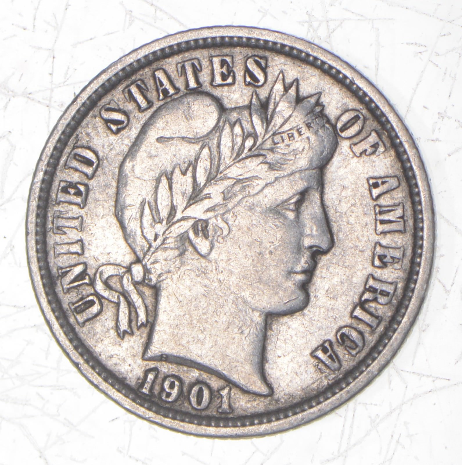 1901-O Barber Dime | Property Room