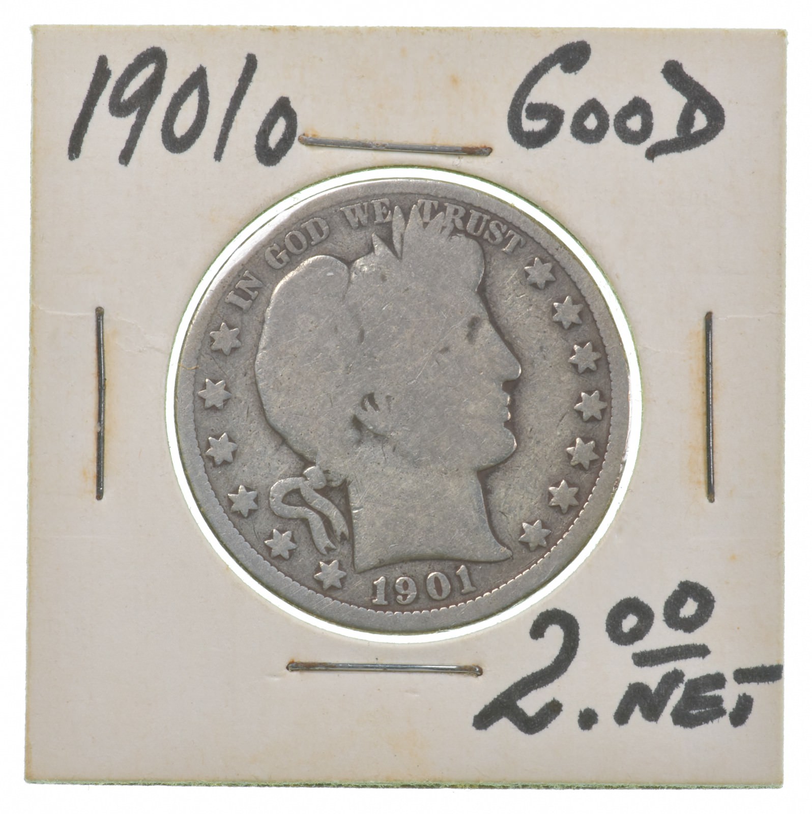 1901-O Barber Half Dollar From a COIN COLLECTION from 1970's | Property ...