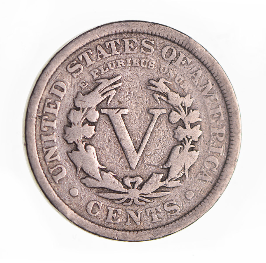 1903 Liberty Head V Nickel - Circulated Condition - Over 110 Years Old! | Property Room