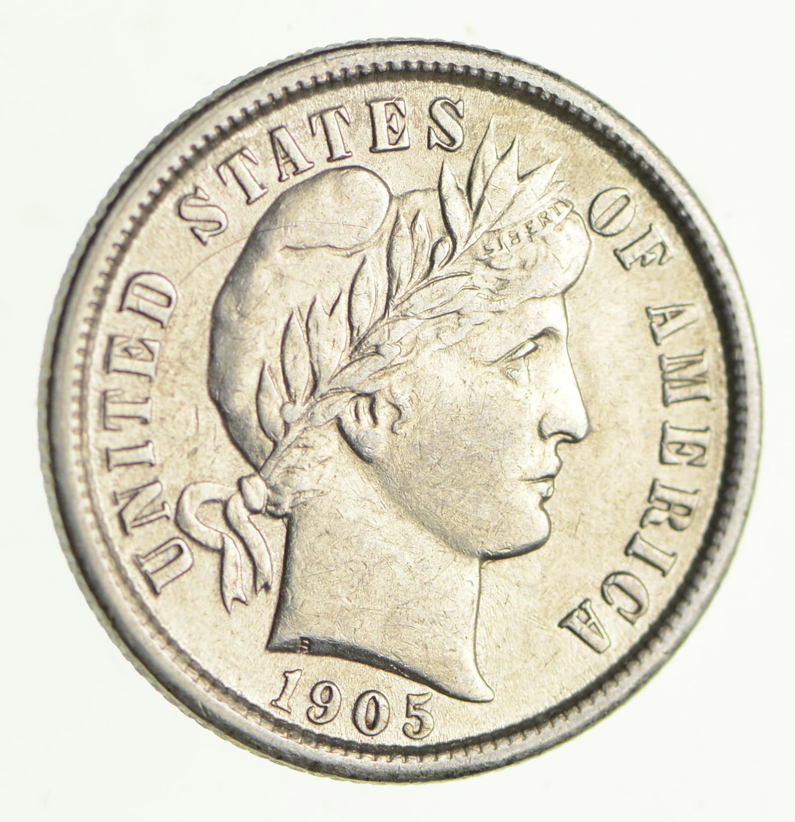 1905 Barber Silver Dime - Near Uncirculated | Property Room