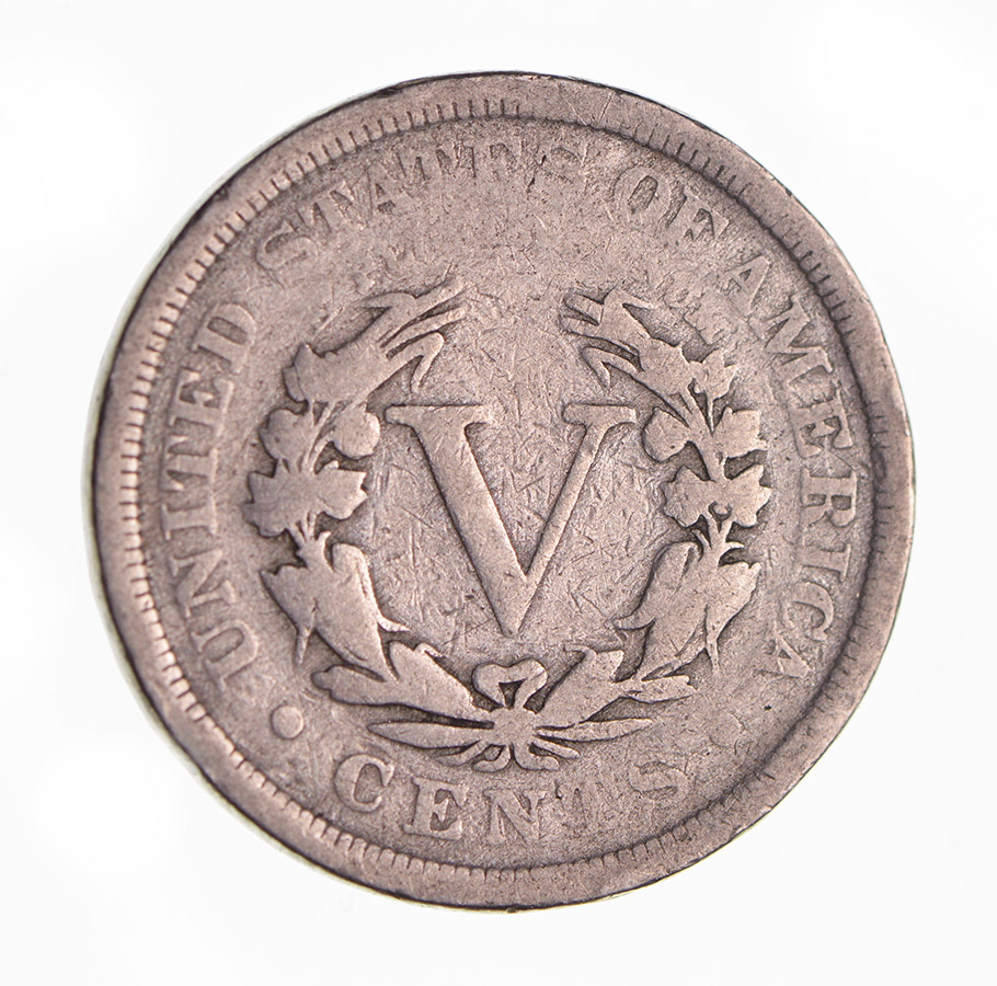 1905 Liberty Head V Nickel - Circulated Condition - Over 110 Years Old ...