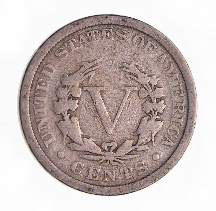 1907 Liberty Head V Nickel - Circulated Condition - Over 100 Years Old ...