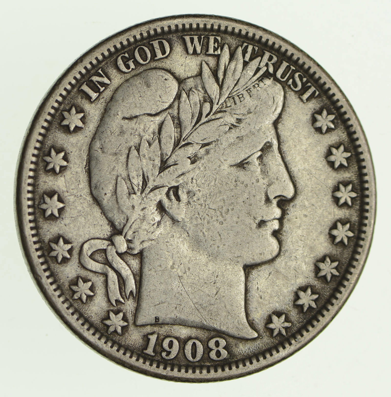 1908-O Barber Silver Half Dollar - Circulated | Property Room