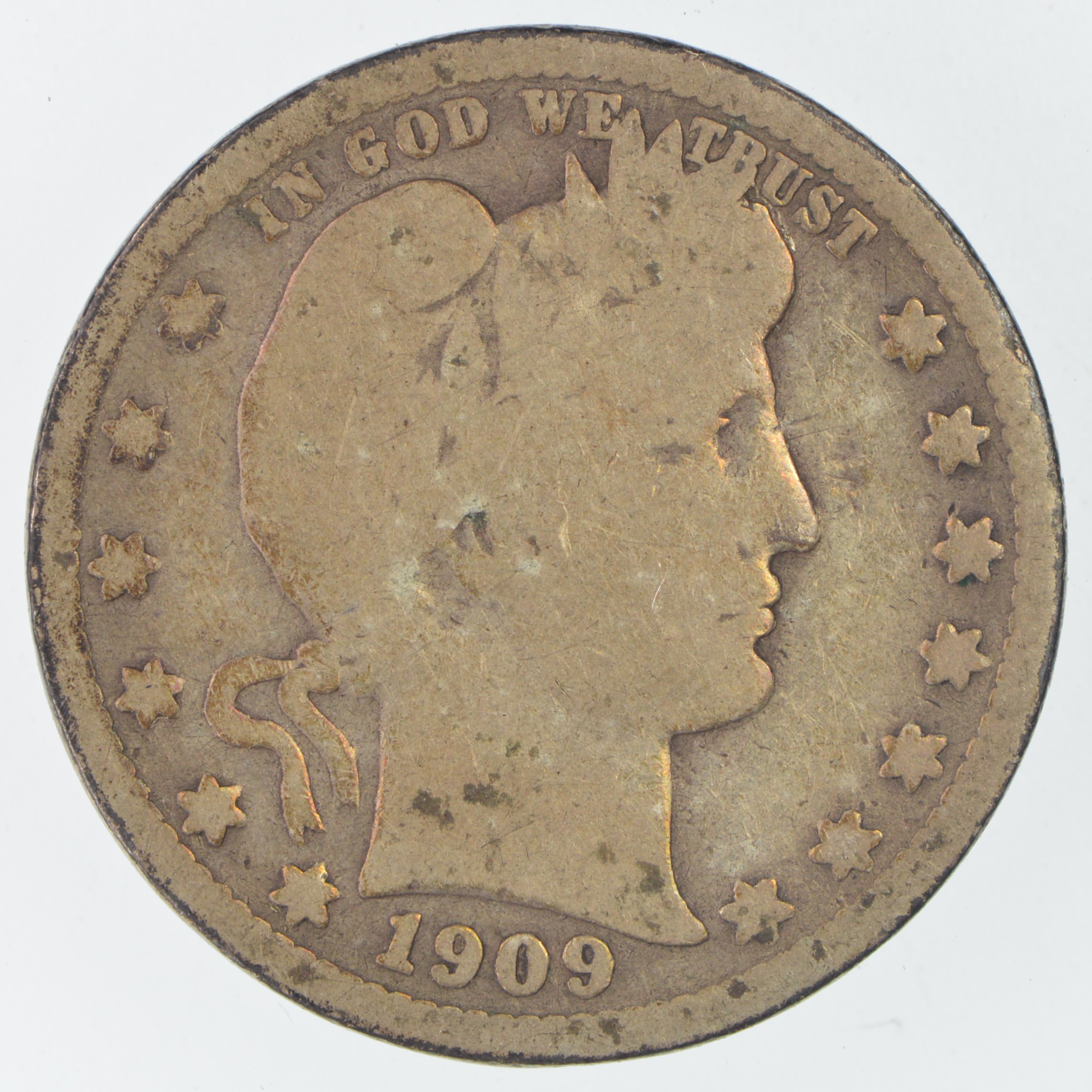 1909 Liberty Barber 90% Silver US Quarter | Property Room