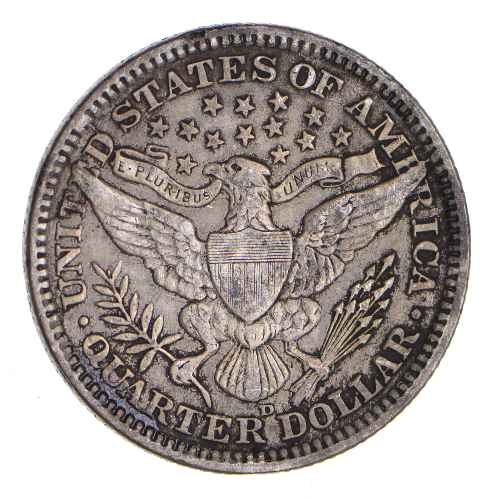 1909-D Barber Silver Quarter - Sharp | Property Room