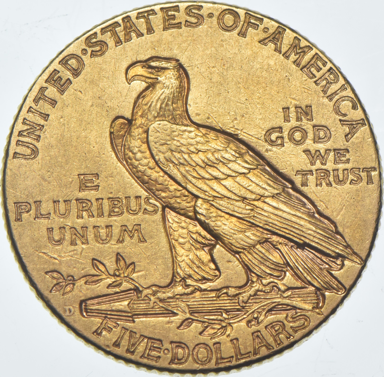 1911-D $5 Indian Head Gold Half Eagle | Property Room